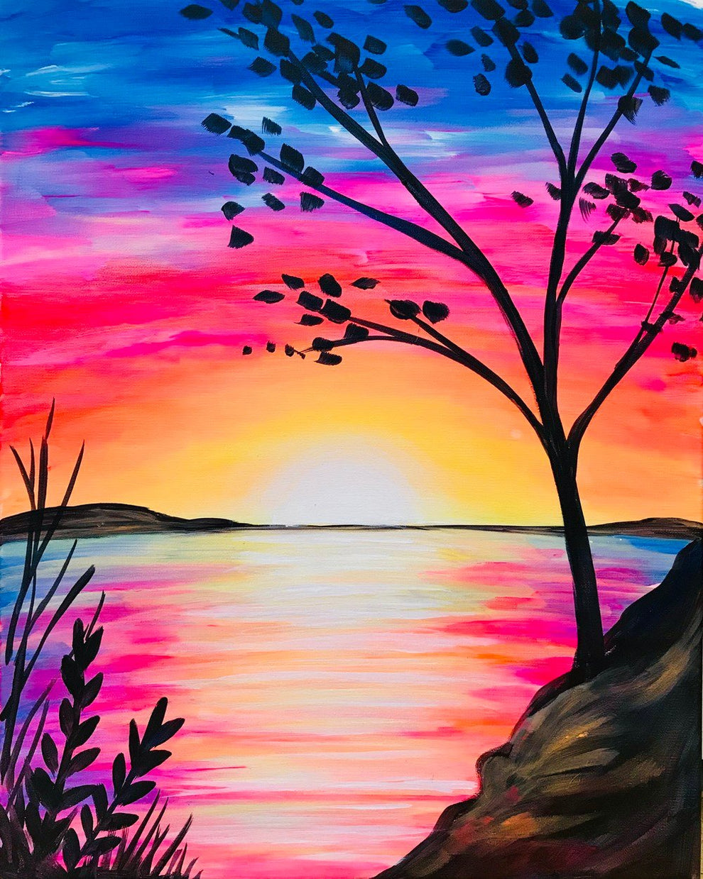 Fall Sunset - Paint at Home Kit – Muse To Go