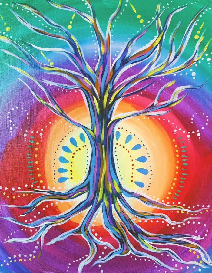 Simple Tree Life Painting Tree Of Life Painting, Tree Painting, Life